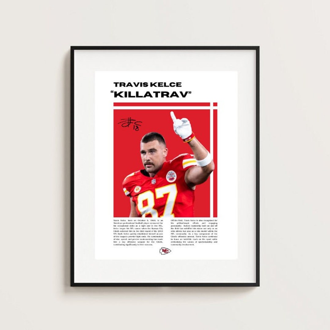 Travis Kelce Poster, NFL Poster, Poster Ideas, Kansas City Chiefs ...