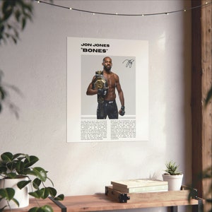 Jon Jones Poster, UFC Poster, Poster Ideas, Jon Bones Poster, Fighter ...