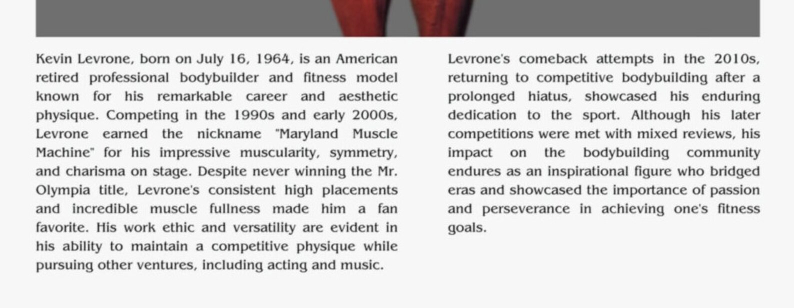 Kevin Levrone Poster, Bodybuilding Poster, Gym Poster Ideas, Poster ...