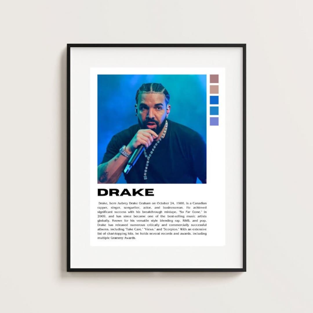 Drake Poster, Poster Ideas, Rapper Posters, Drizzy, Wall Decor, Music ...