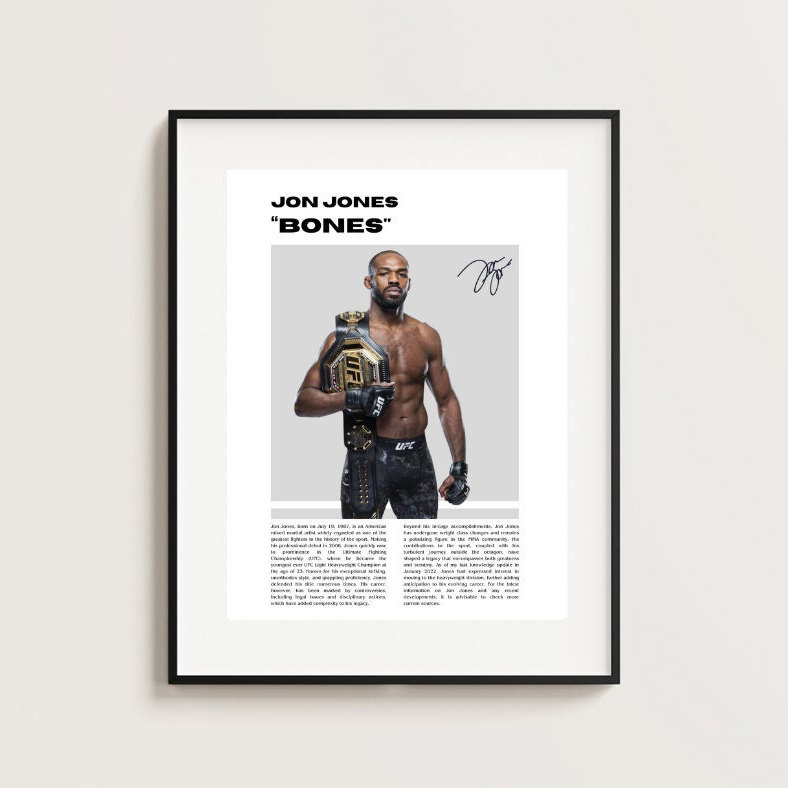 Jon Jones Poster, UFC Poster, Poster Ideas, Jon Bones Poster, Fighter ...