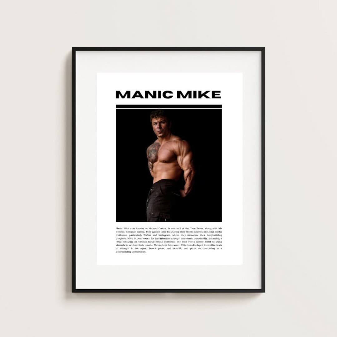 Tren Twins Poster, Manic Mike Poster, Bodybuilding Poster, Poster Ideas ...