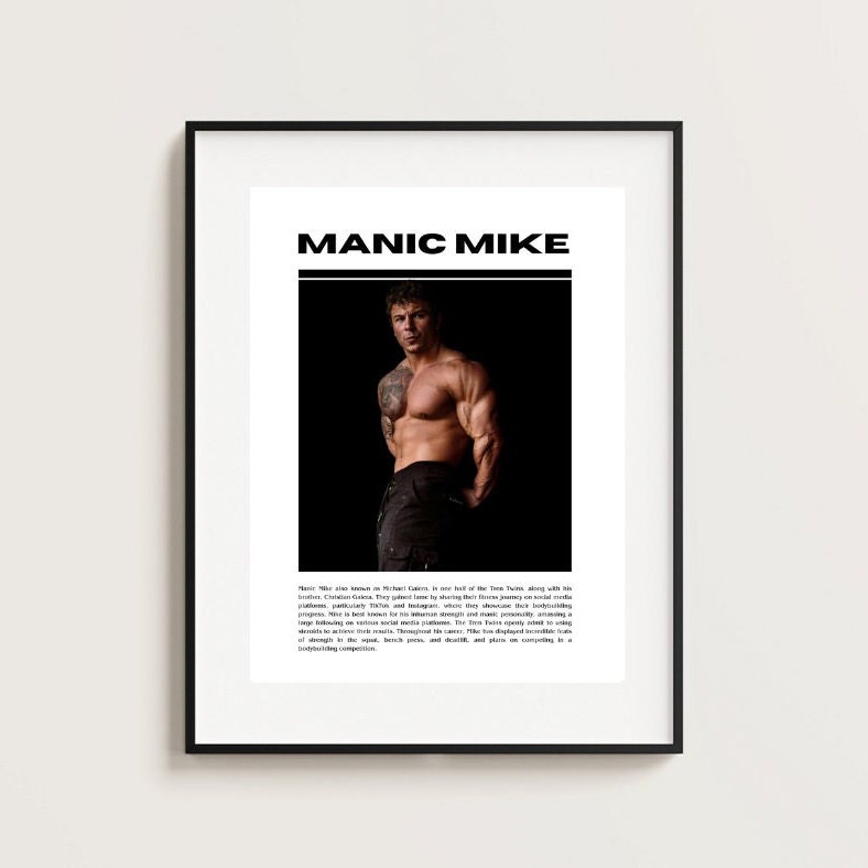 Tren Twins Poster, Manic Mike Poster, Bodybuilding Poster, Poster Ideas ...