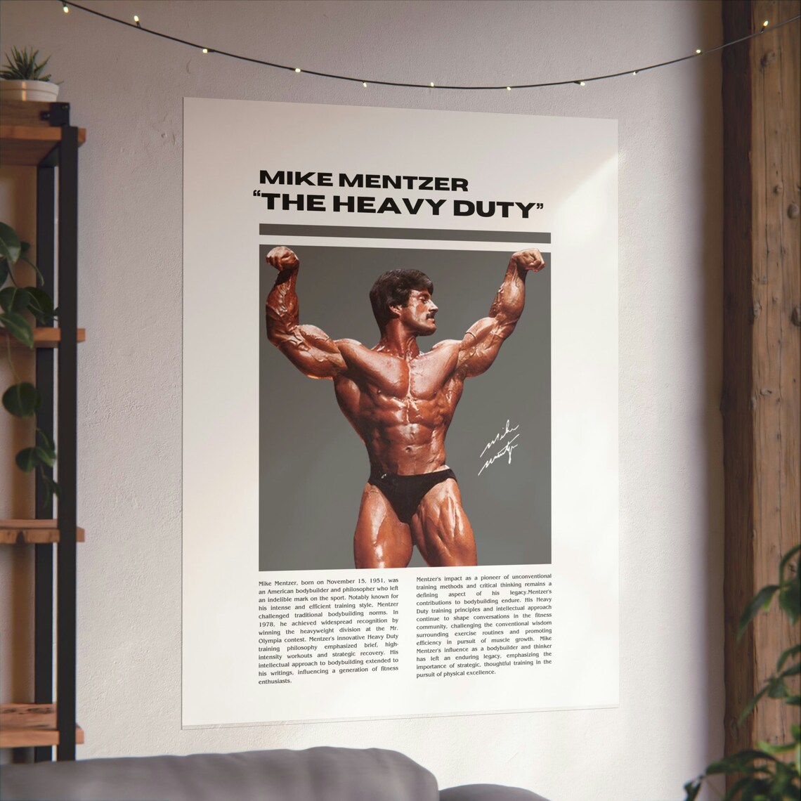 Mike Mentzer Poster, Bodybuilding Poster, Mr. Olympia, Gym Motivation - Etsy