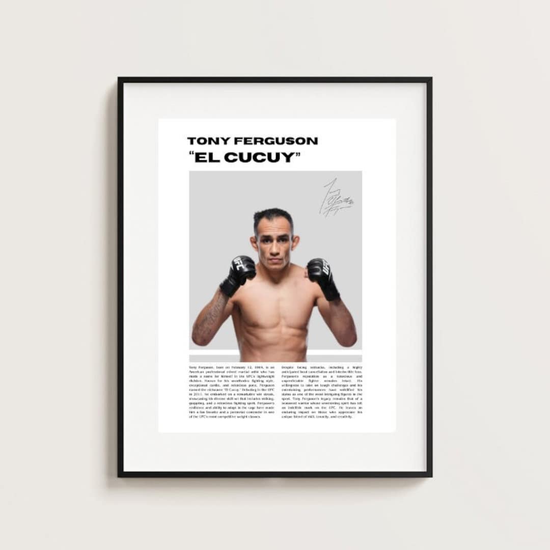 Tony Ferguson, Poster, UFC Poster, Poster Ideas, El Cucuy Poster ...