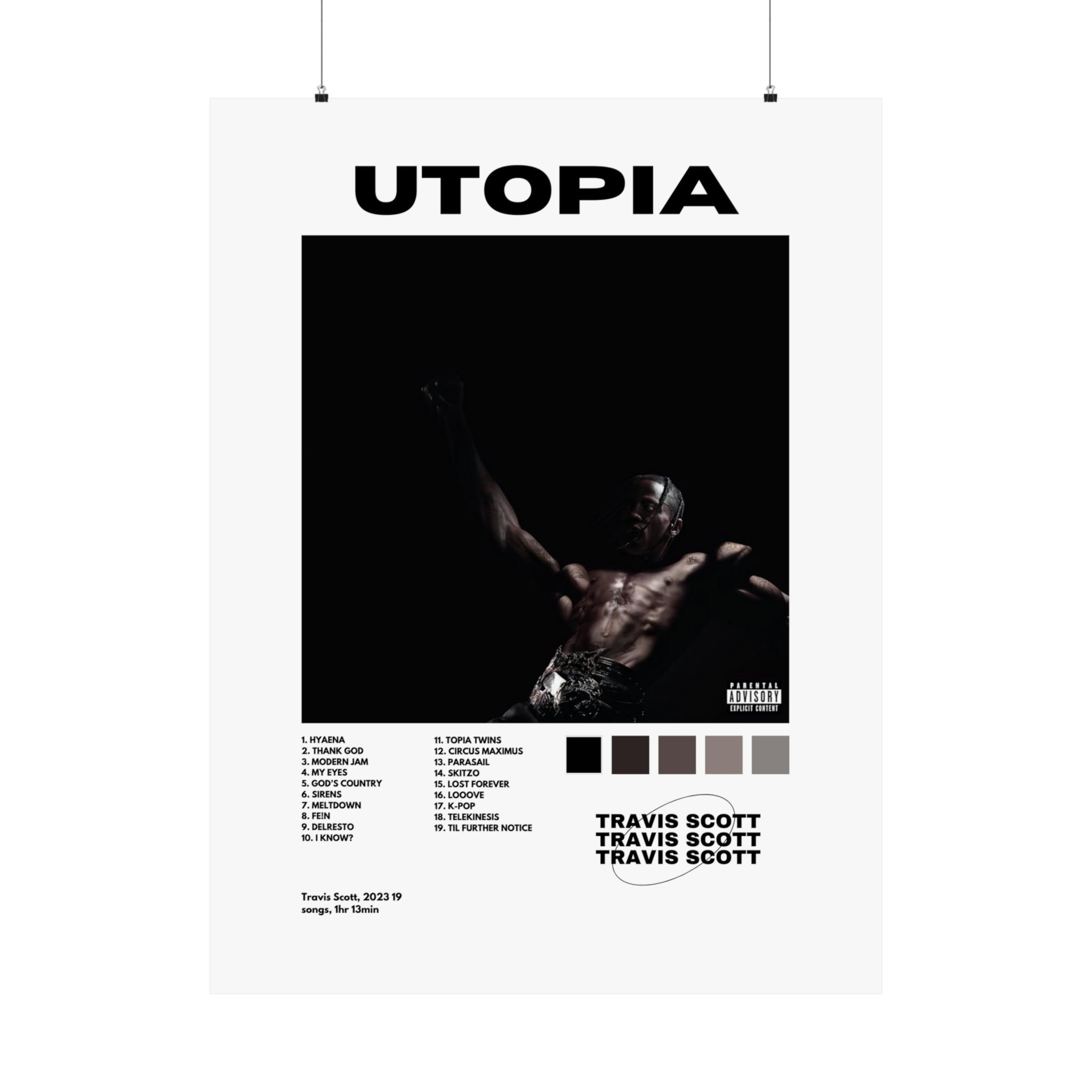 Utopia Poster, Travis Scott Poster, Poster Ideas, Wall Decor, Music ...