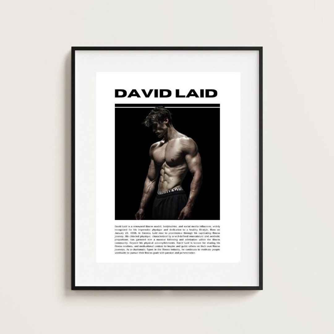 David Laid Poster, Bodybuilding Poster, Poster Ideas, Influencer ...