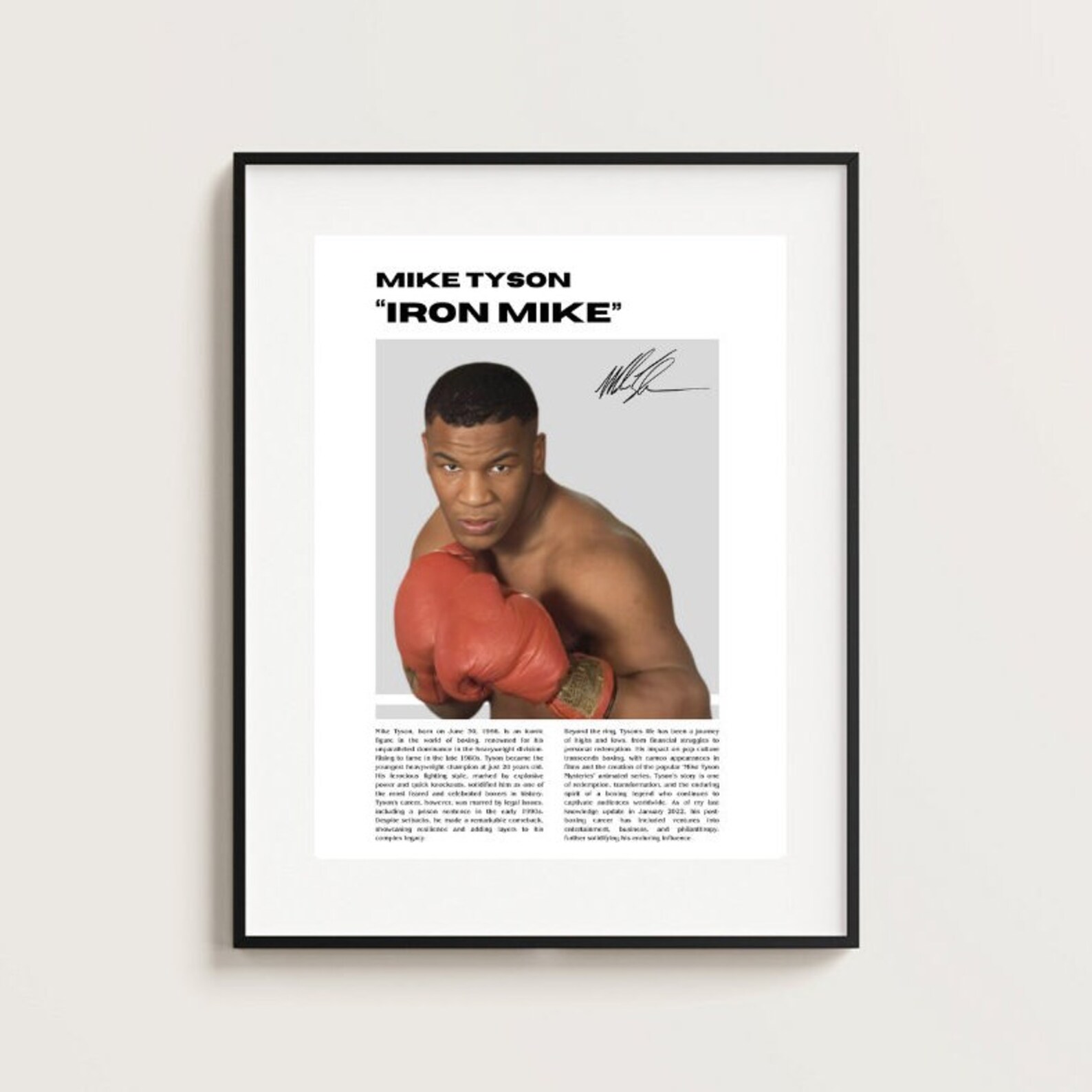 Mike Tyson Poster, Boxing Poster, Poster Ideas, Iron Mike Tyson ...