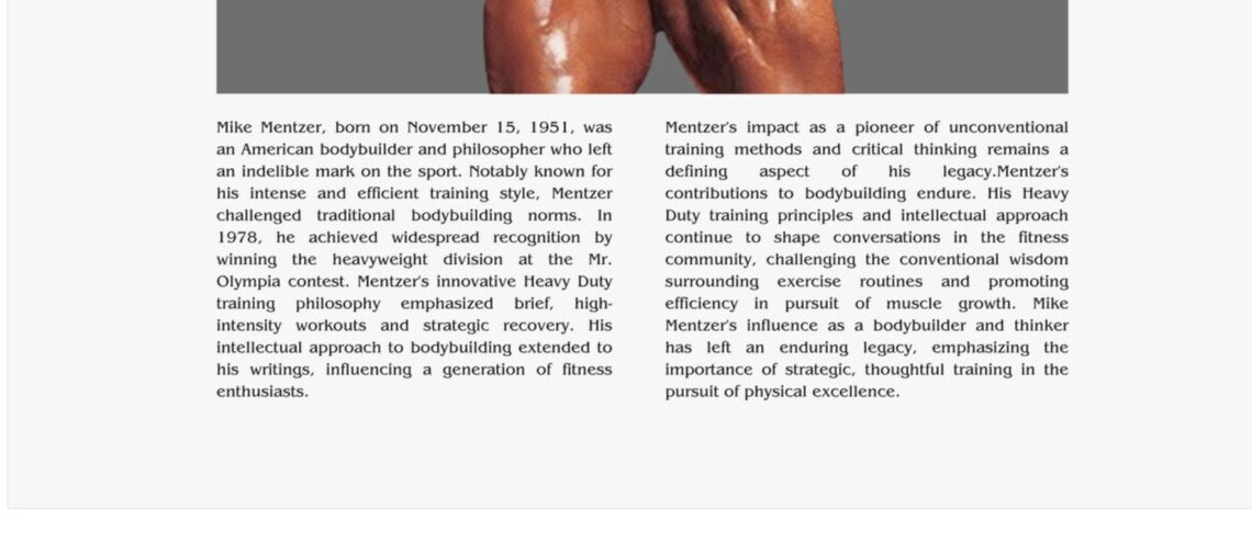 Mike Mentzer Poster, Bodybuilding Poster, Mr. Olympia, Gym Motivation - Etsy