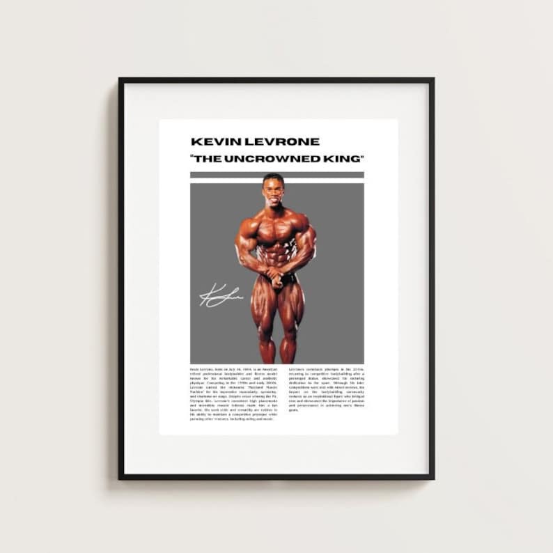 Kevin Levrone Poster, Bodybuilding Poster, Gym Poster Ideas, Poster ...