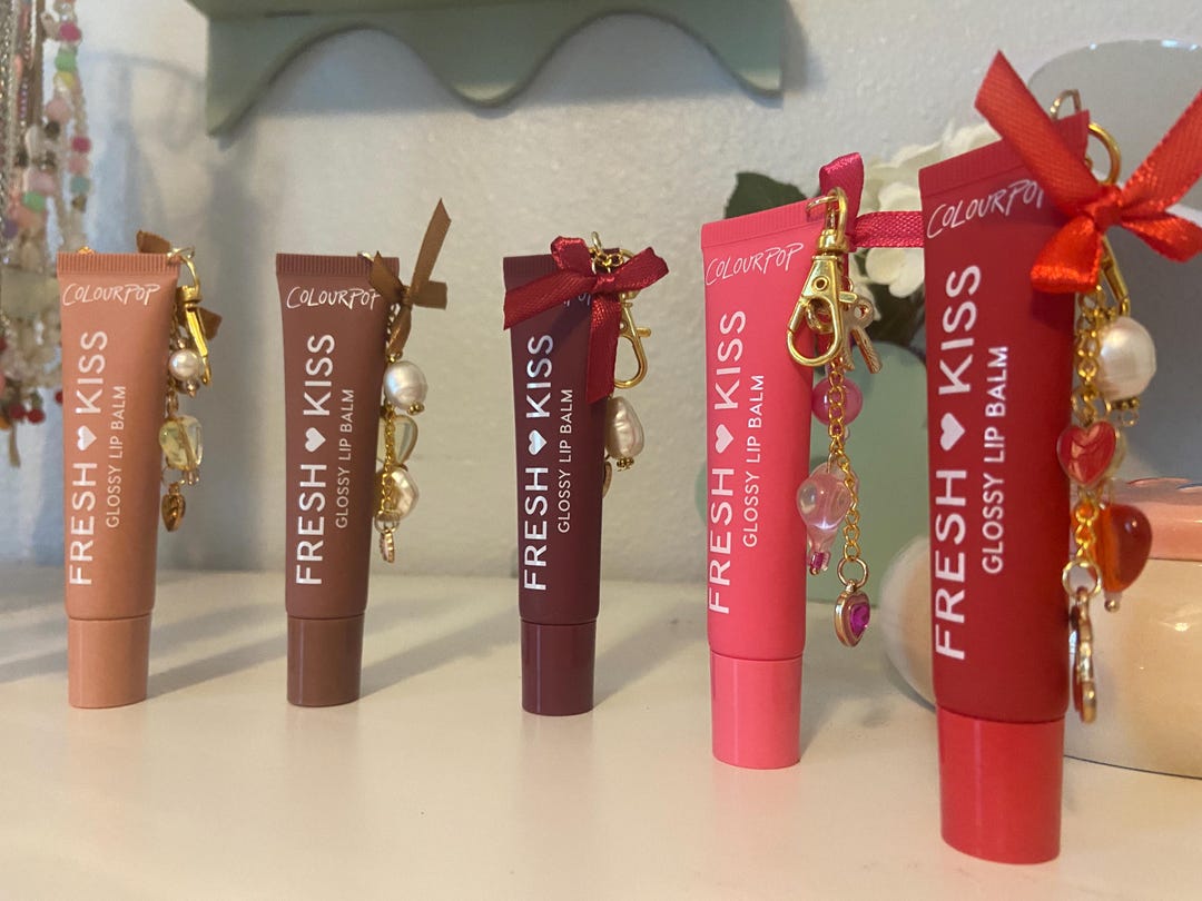 Colourpop Lip Balm Keychain With Charms - Etsy