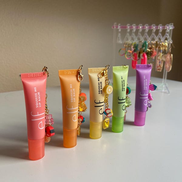 Chapstick Keychain Holder Lip Balm Carrier Lip Balm Keychain - Etsy