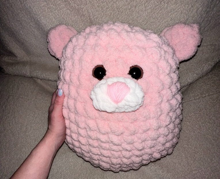 Big Bear Pillow Crochet Pattern - Etsy