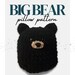Big Bear Pillow Crochet Pattern - Etsy