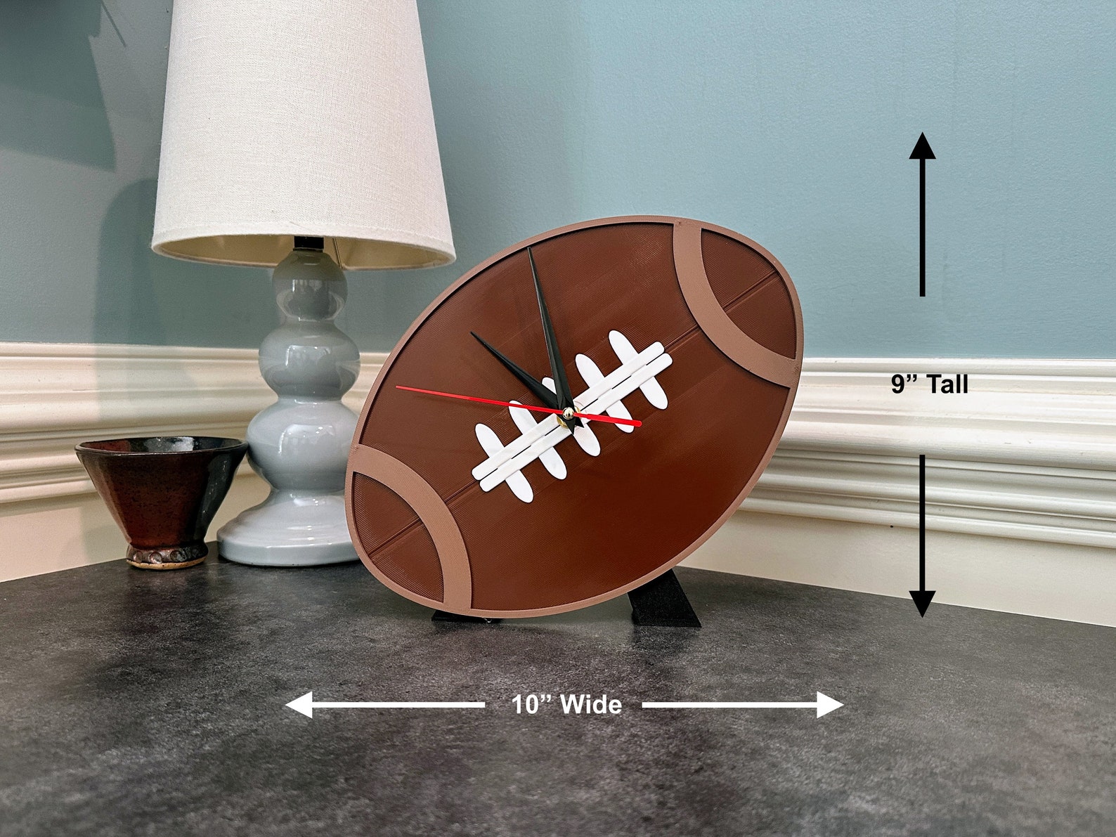 Customizable Football Desk Clock - Etsy