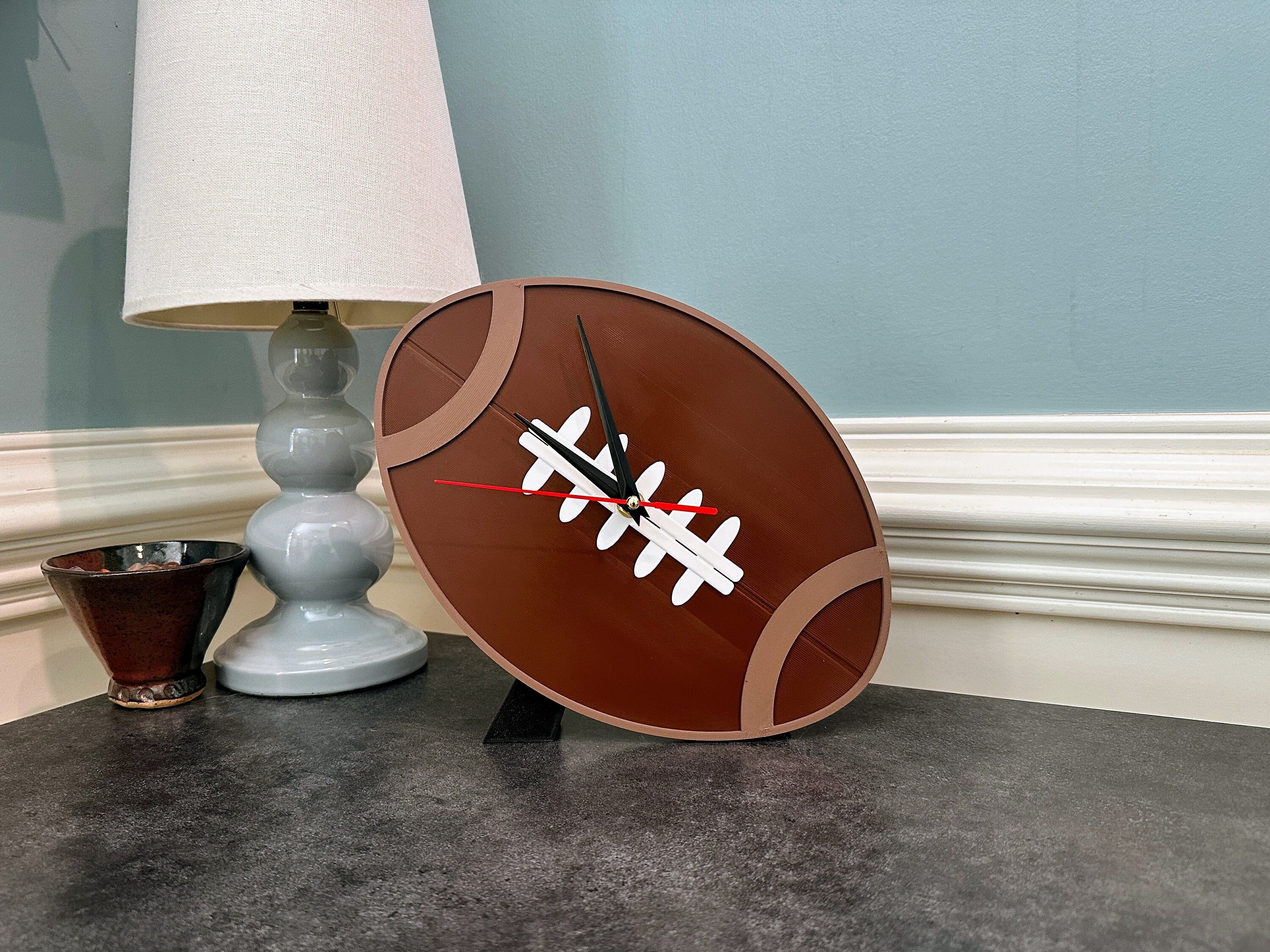 Customizable Football Desk Clock - Etsy