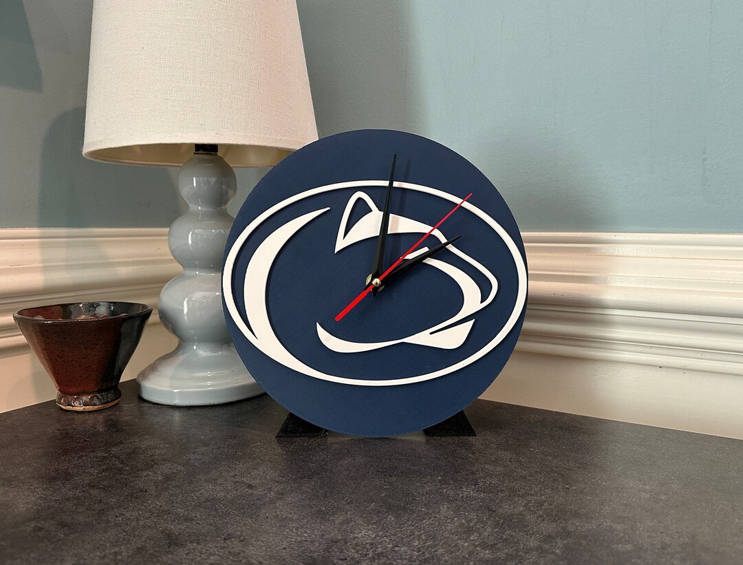 Penn State University Desk Clock, Nittany Lions Desk Clock - Etsy
