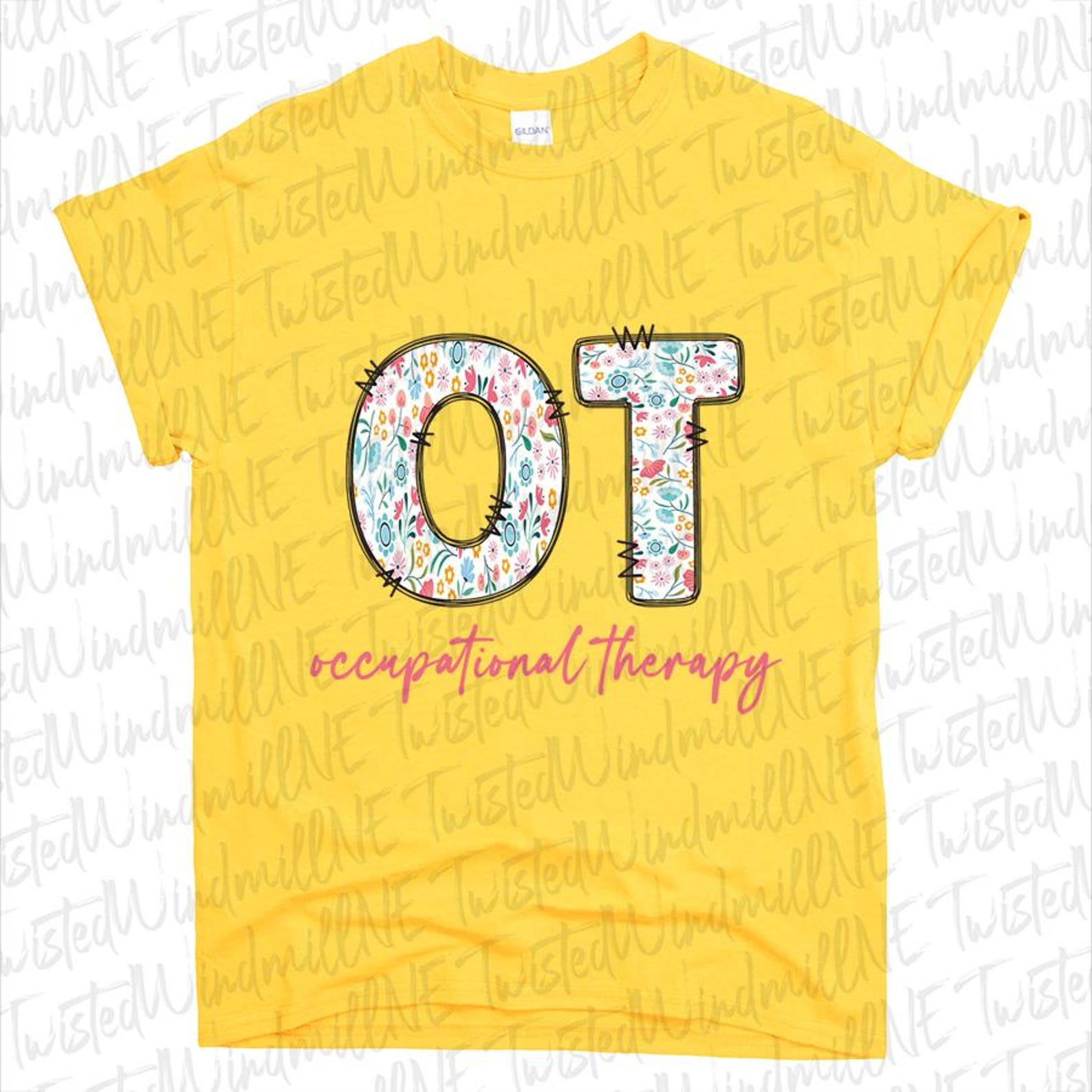 Floral OT Occupational Therapy PNG File - Flowers Design Occupational ...