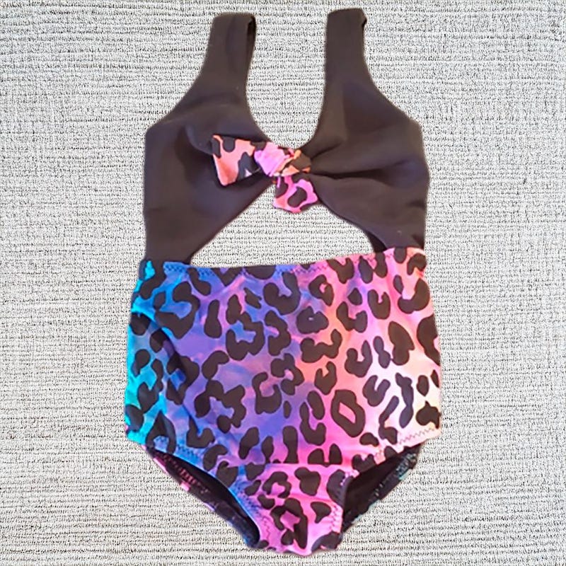 Leopard Girls Bathing Suit - Etsy