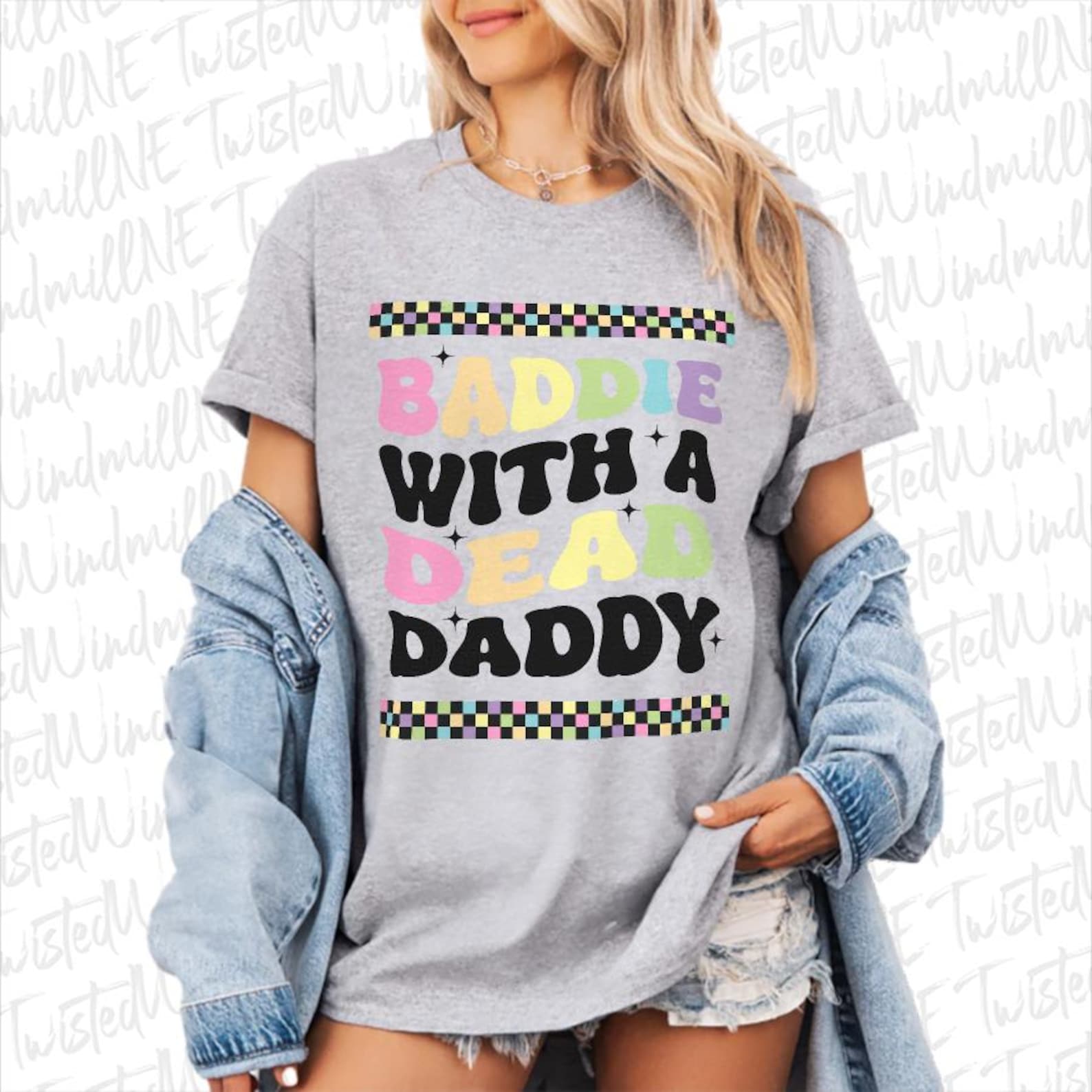 Baddie With a Dead Daddy PNG, Retro Sublimation DTF Design, Crude Adult ...