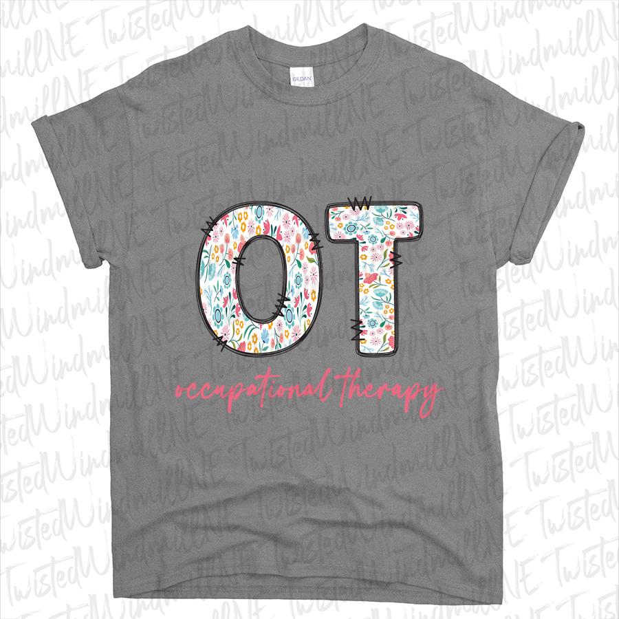 Floral OT Occupational Therapy PNG File - Flowers Design Occupational ...
