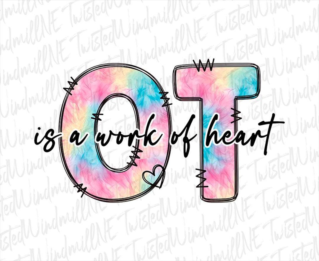 OT Occupational Therapy PNG File - Tie Dye Design for Occupational ...