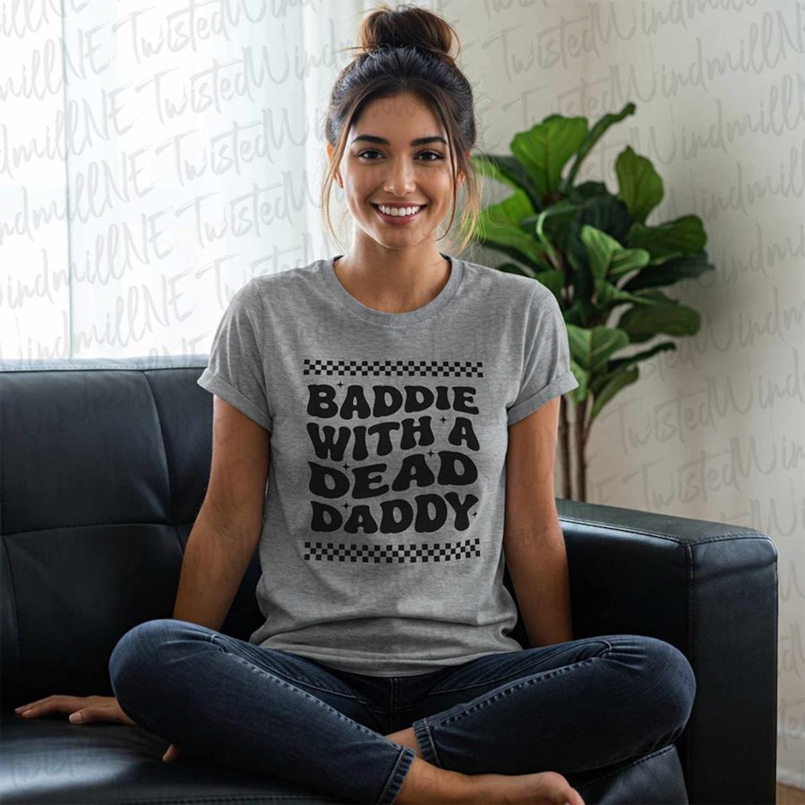Baddie With a Dead Daddy Black and Transparent PNG File - Sublimation ...