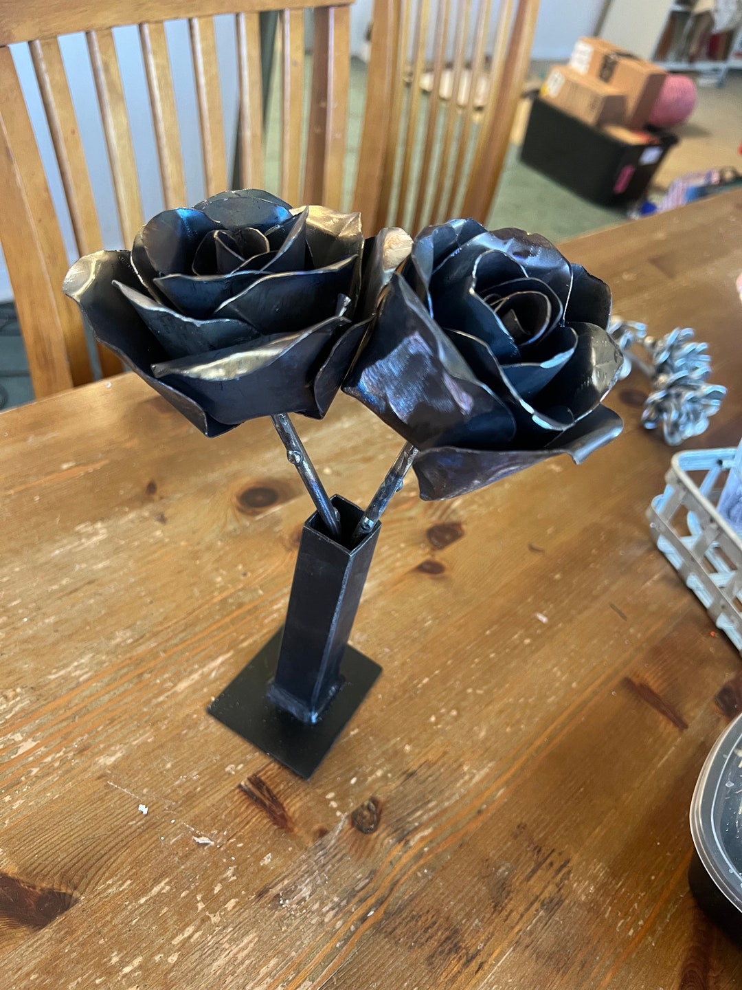 Metal Roses - Etsy