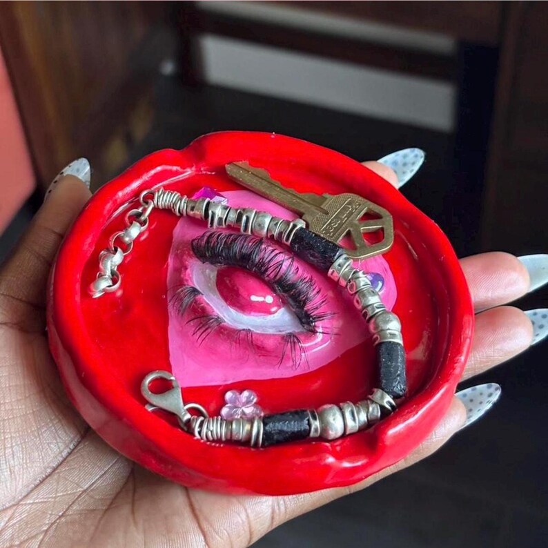 Lover Girl Eyeball Ashtray/ Star Girl Eyeball Ashtray/ Incense Holder ...