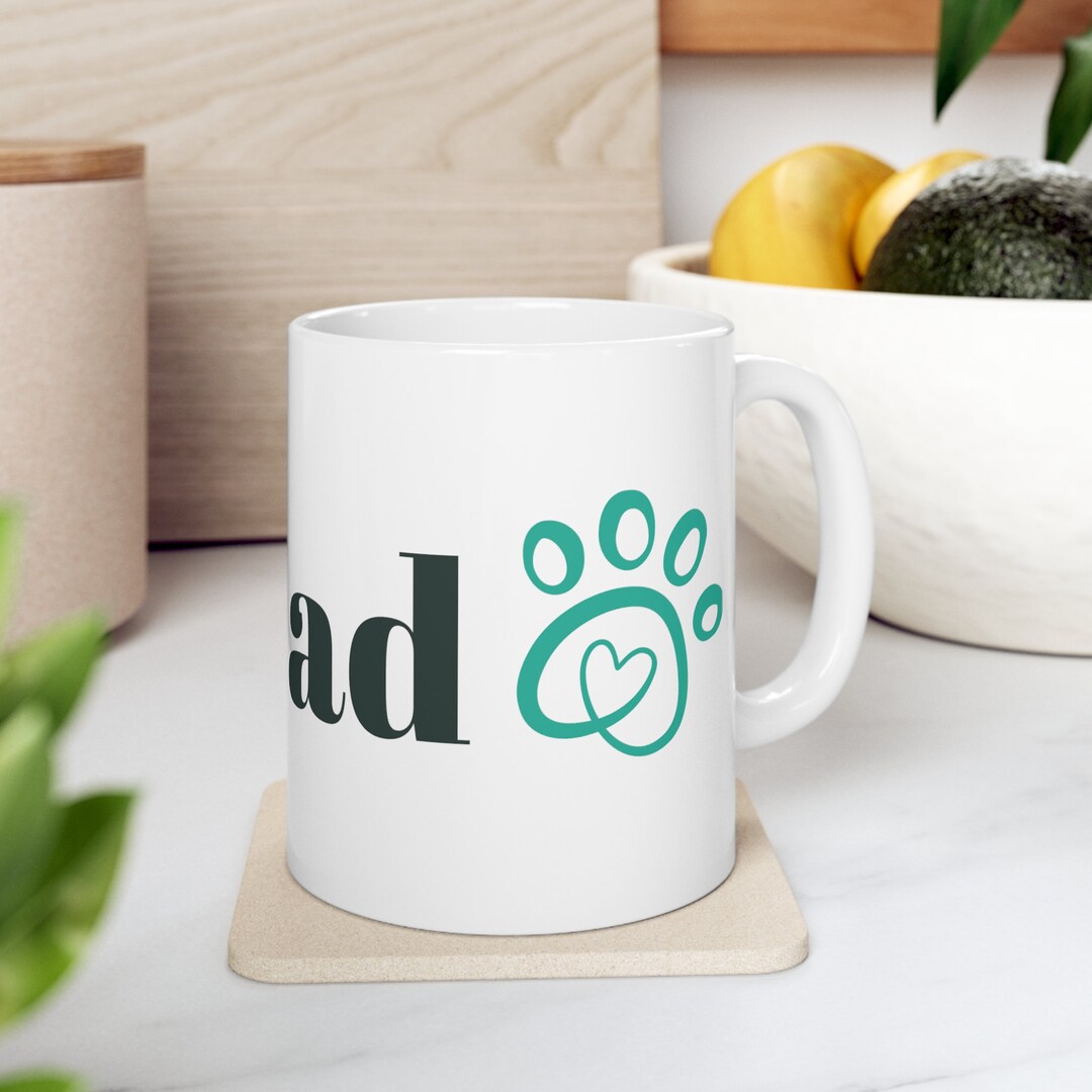 Ceramic Mug 11oz Dog Dad - Etsy