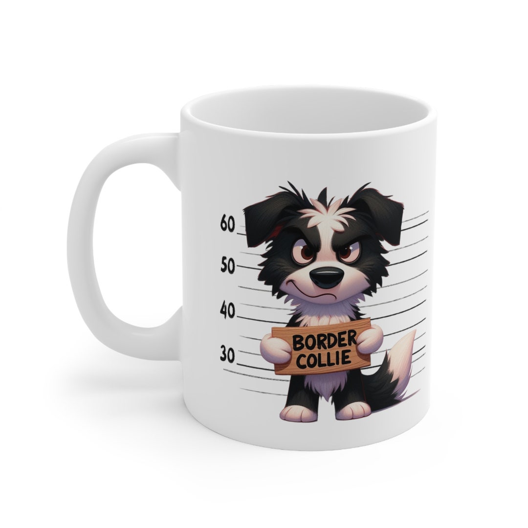 Mugshot Mug border Collie 11 Oz - Etsy
