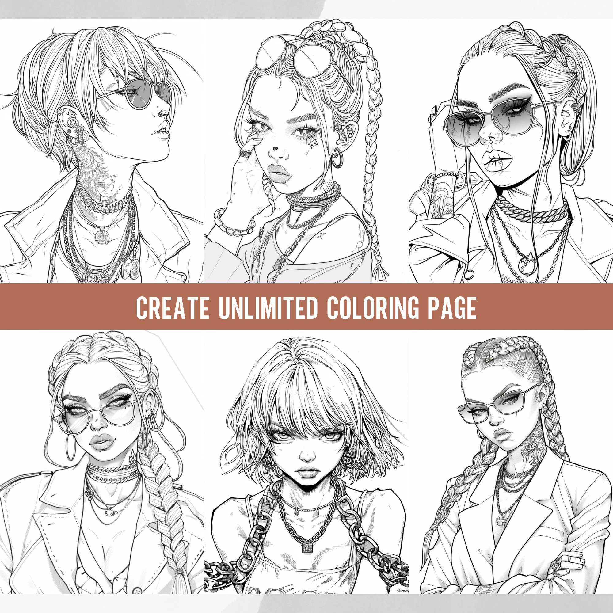 Anime Bad Teen Girl Coloring Page Midjourney Prompt Guide, AI Art ...