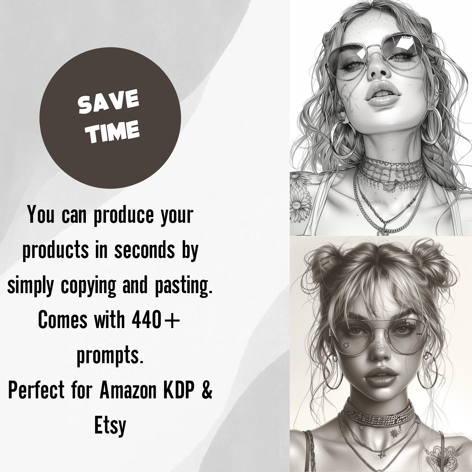 Anime Bling Girl Coloring Page Midjourney Prompt Guide, AI Art ...