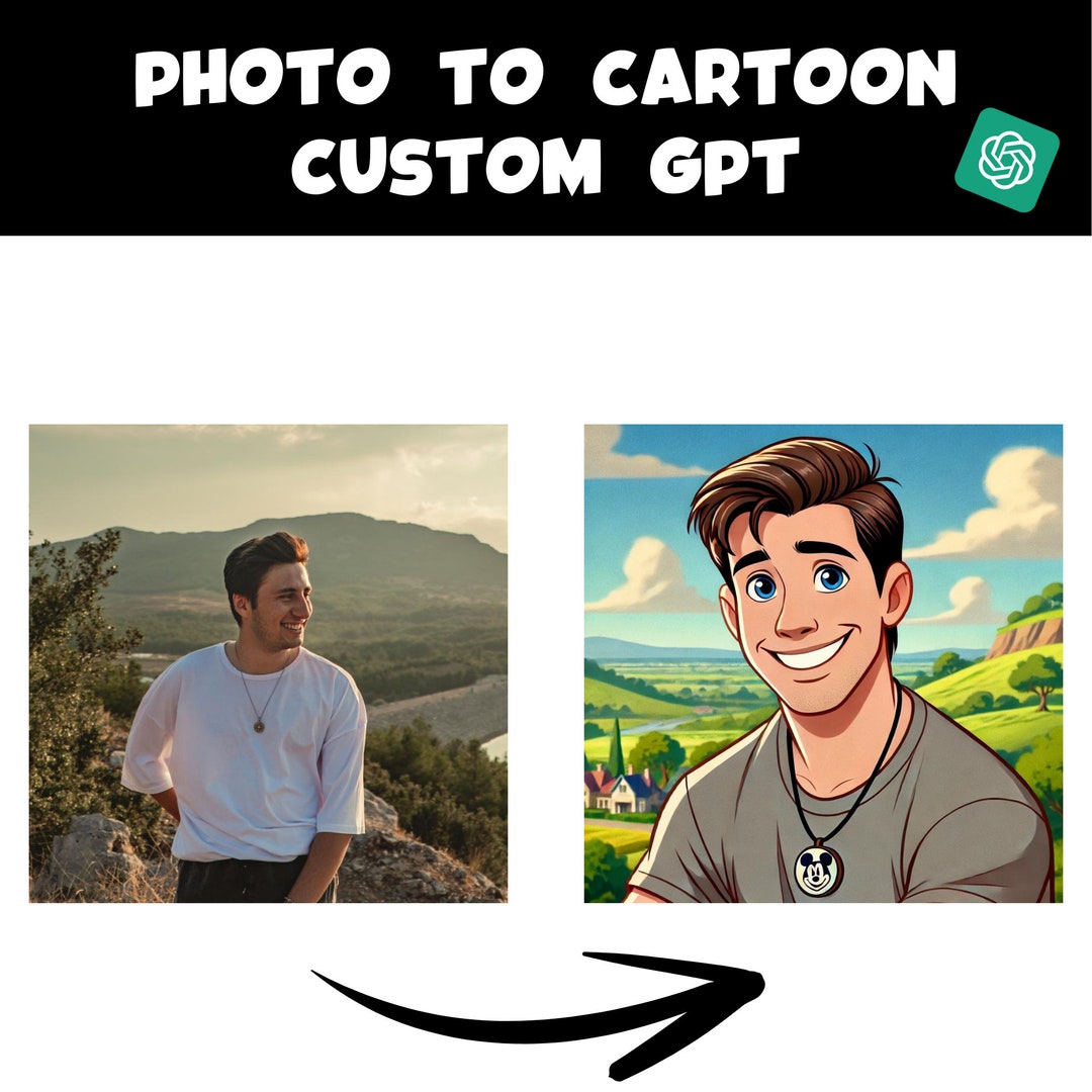 Custom Cartoon Portrait From Photo, Chatgpt Personalised Couple ...