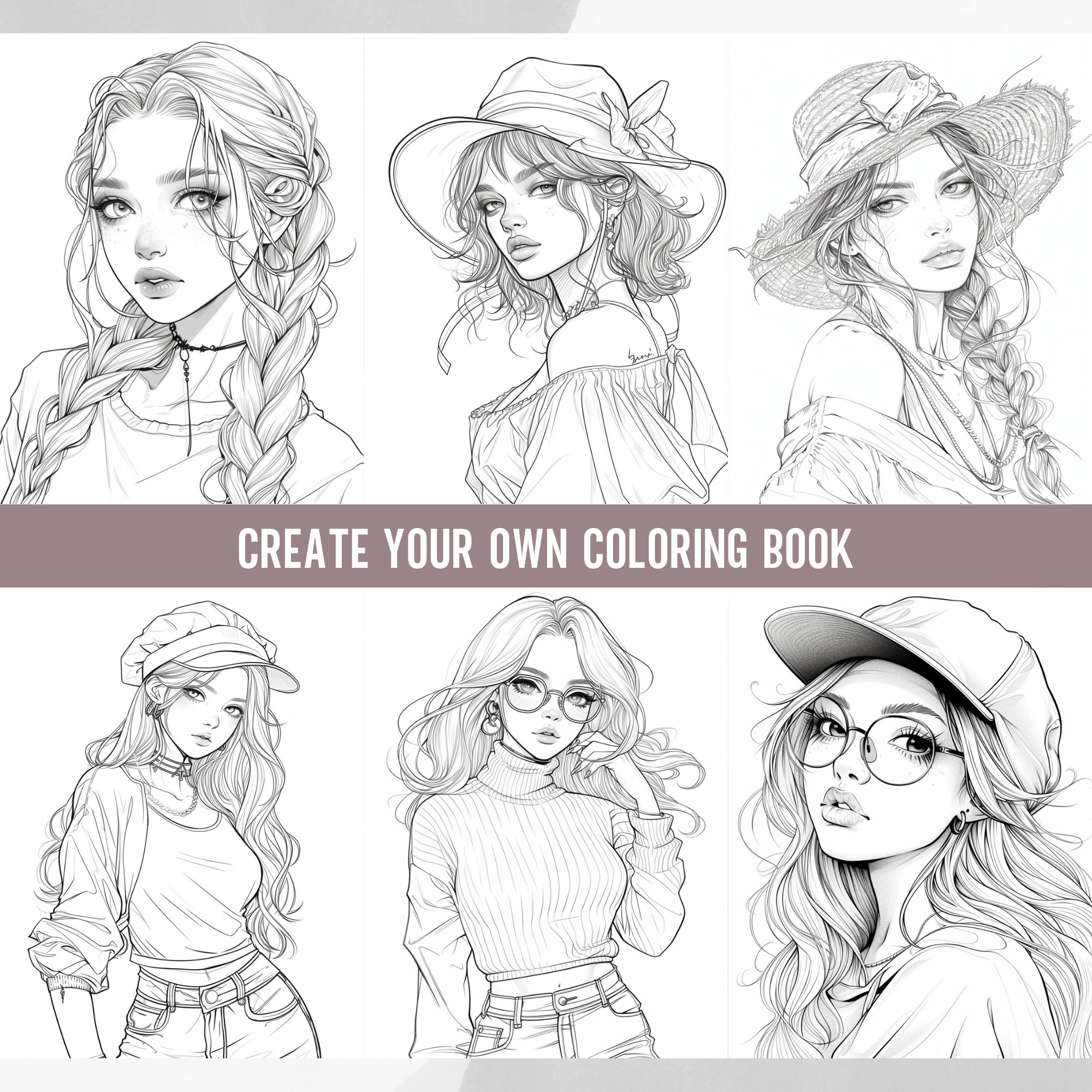 Anime Sassy Girl Coloring Page Midjourney Prompt Guide, AI Art ...