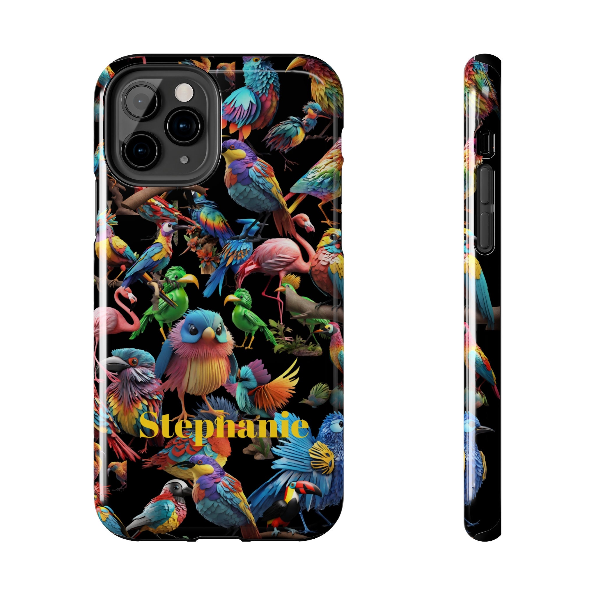 Collage Bird Phone Case Tough Phone Cases - Etsy