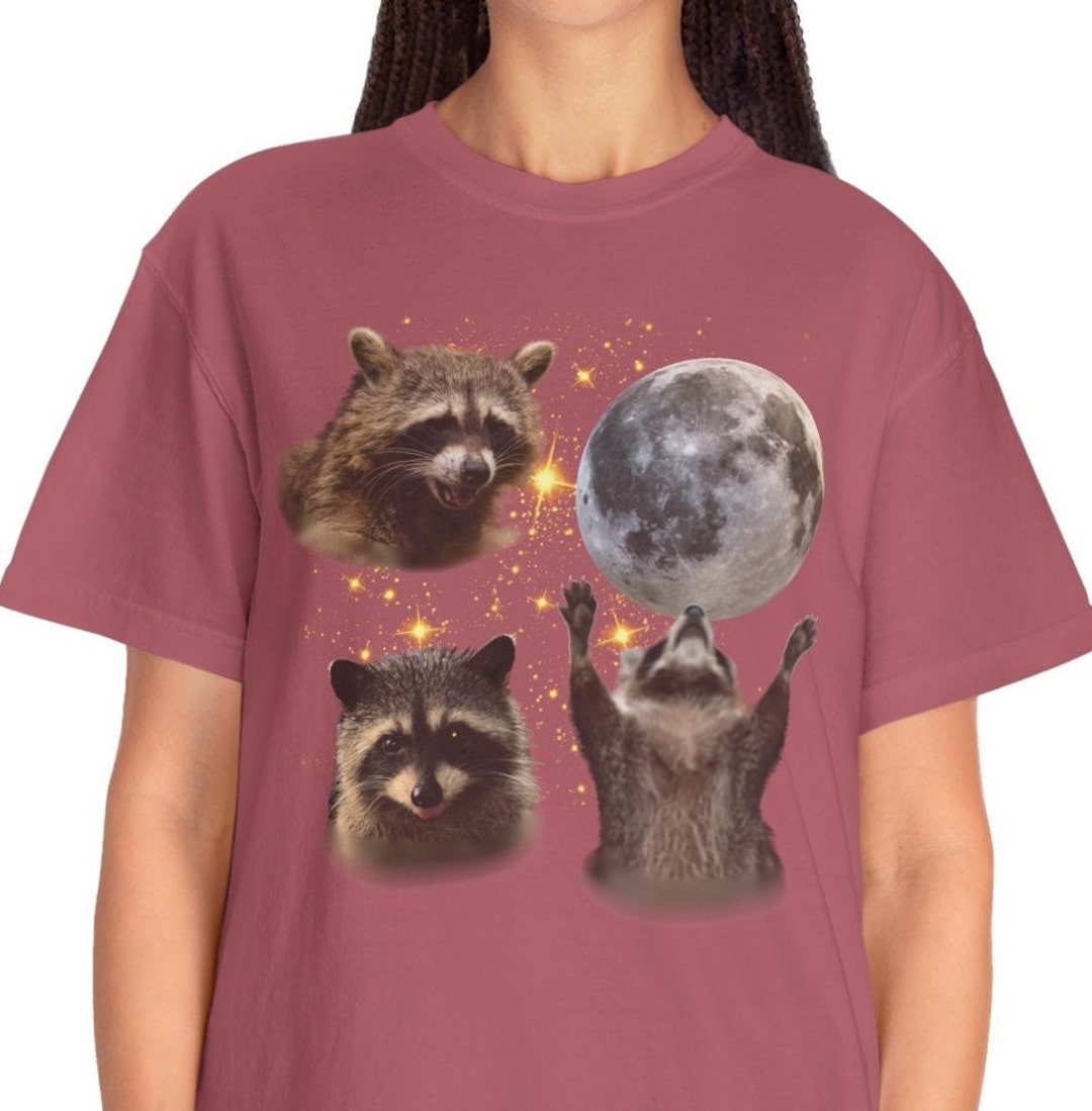 Three Raccoons Vintage Graphic T-shirts, Raccoon Lovers, Retro Raccoon ...