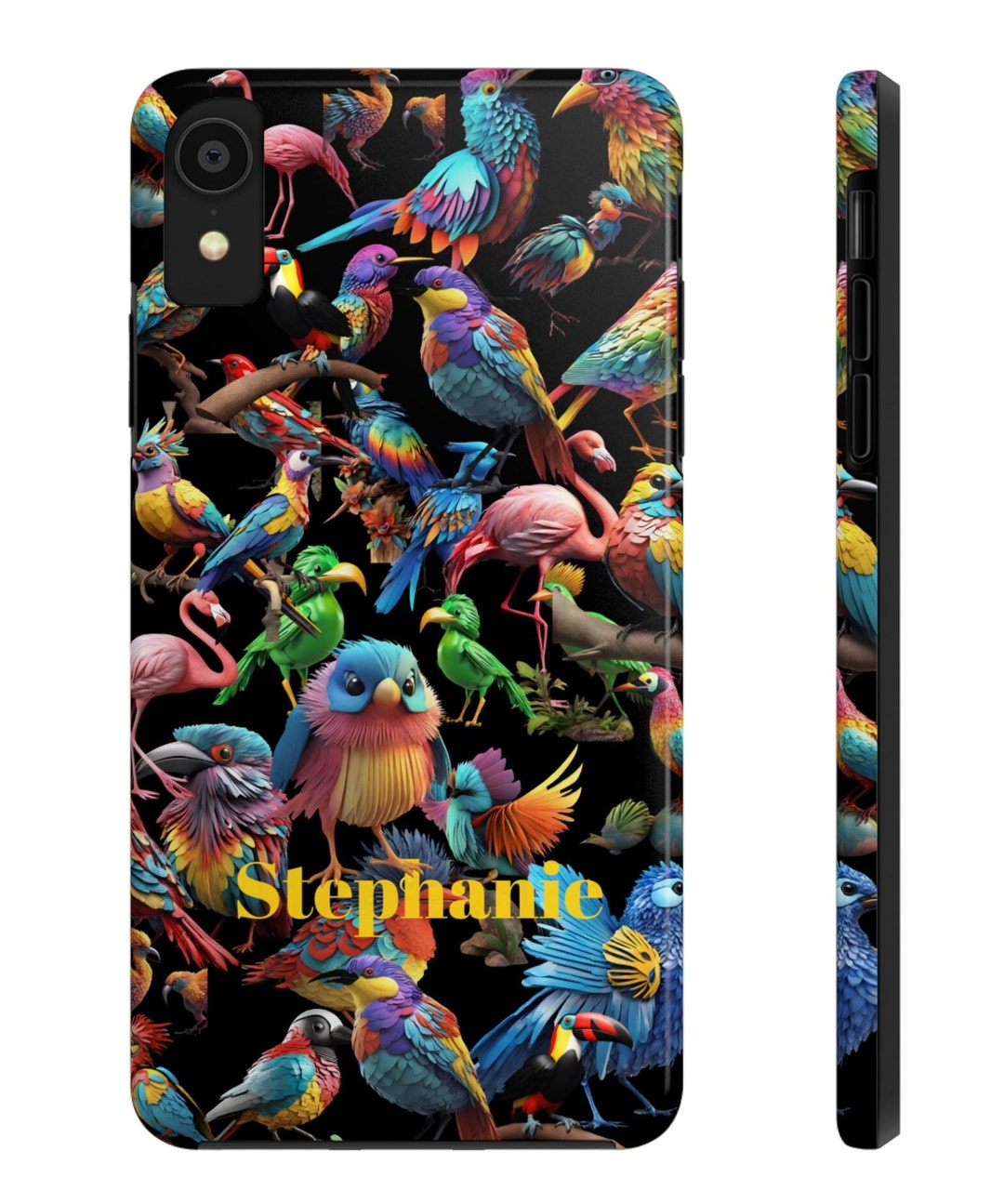 Collage Bird Phone Case Tough Phone Cases - Etsy