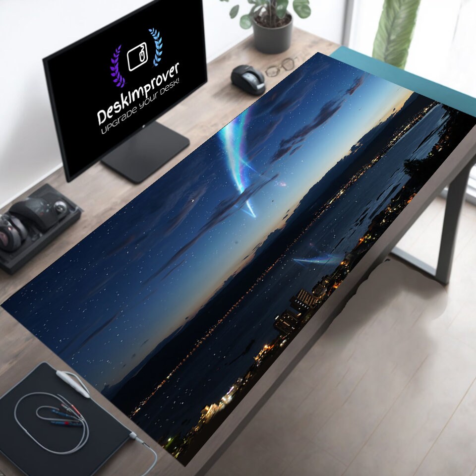 Anime Deskpad, Your Name, Mous Pad, Desk Mat, Anime Landscape - Etsy