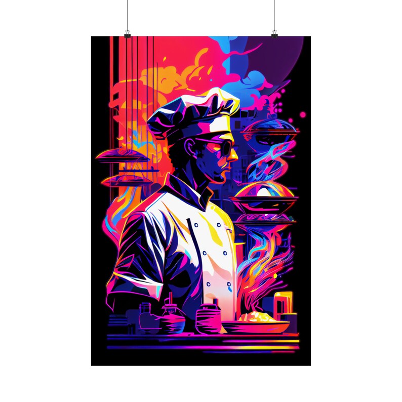 Cool Under Pressure - Stylish Chef Posters | Eccentric Chef Gifts ...