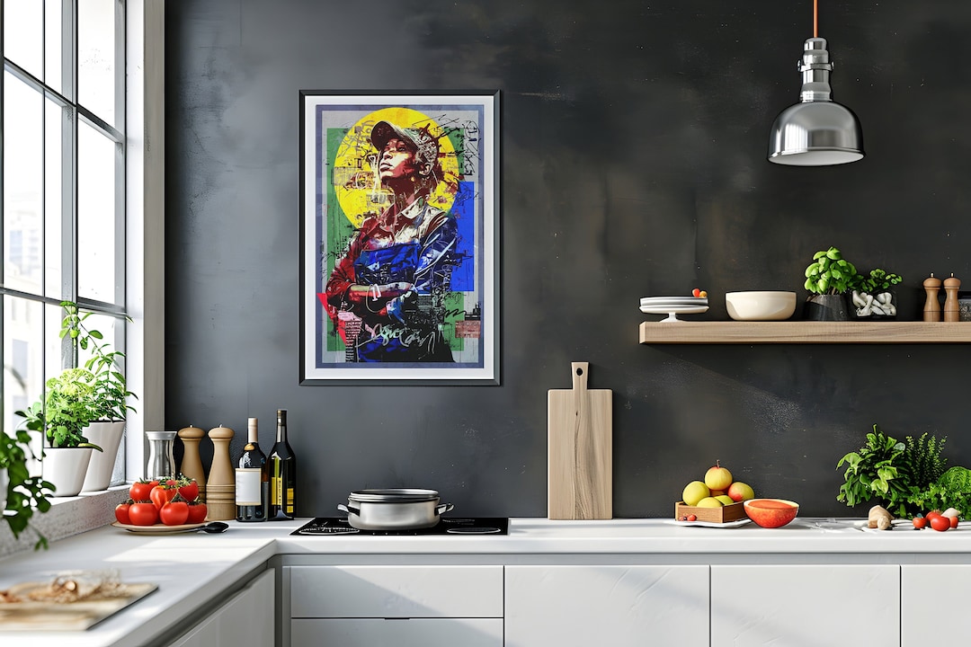 Urban Chef Graffiti Art Print, Vibrant Street Art Inspired Chef Poster ...