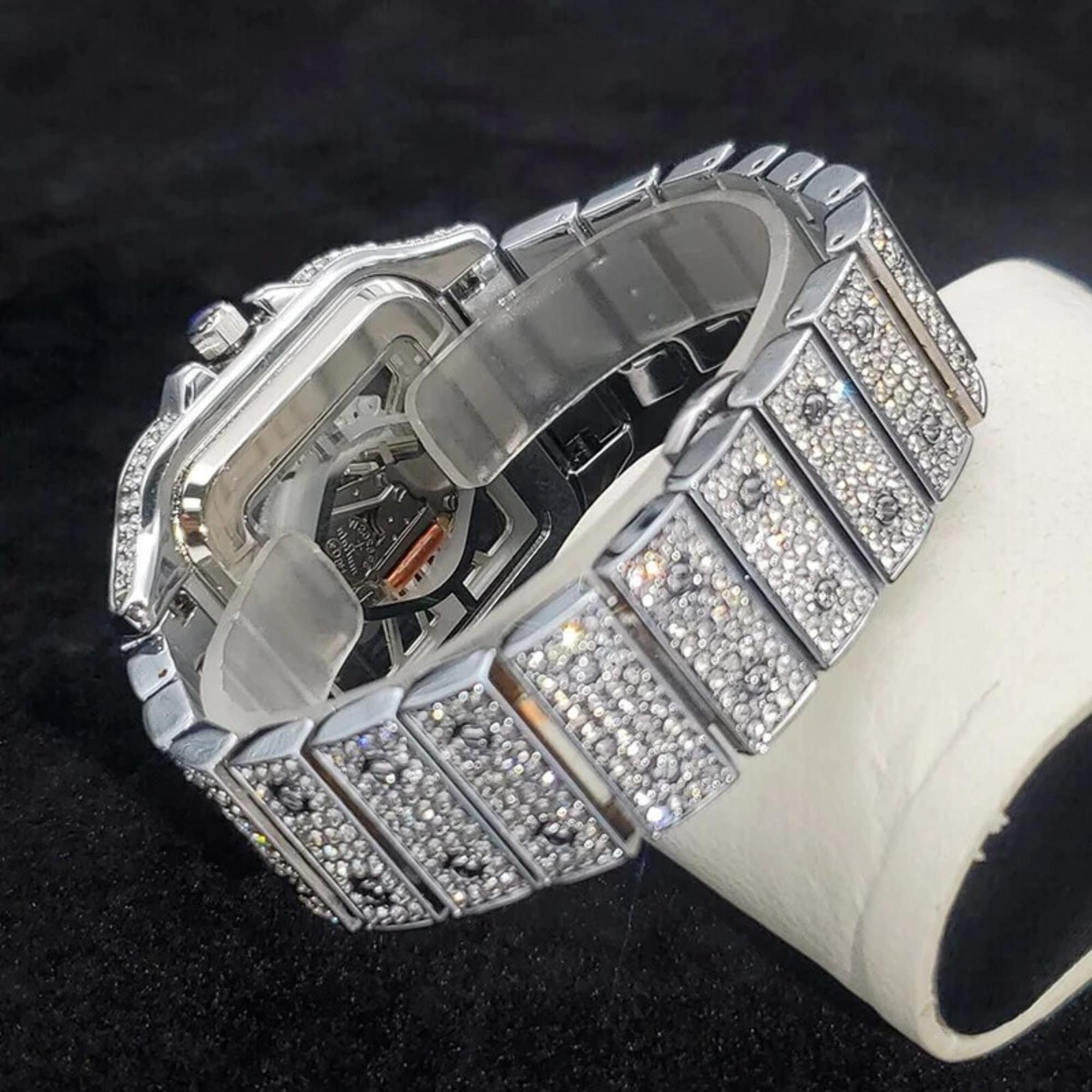 Skeleton Iced Out Watch Hip Hop Watches, Luxury Watch, Gift for Him ...