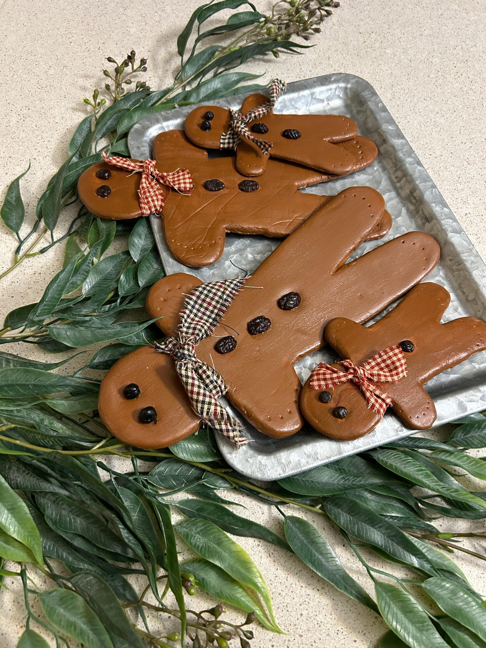 Primitive Gingerbread Men Set, Farmhouse Gingerbread Man Decor ...
