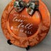 Fall Decor Charger Plate With Pumpkin Bow, Orange Fall Plate Decor ...
