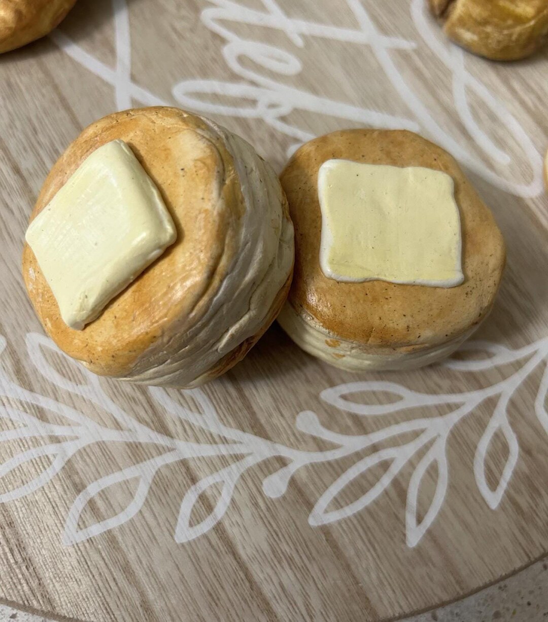 Faux Country Biscuits, Fake Biscuit Set, Biscuit Kitchen Food Decor ...