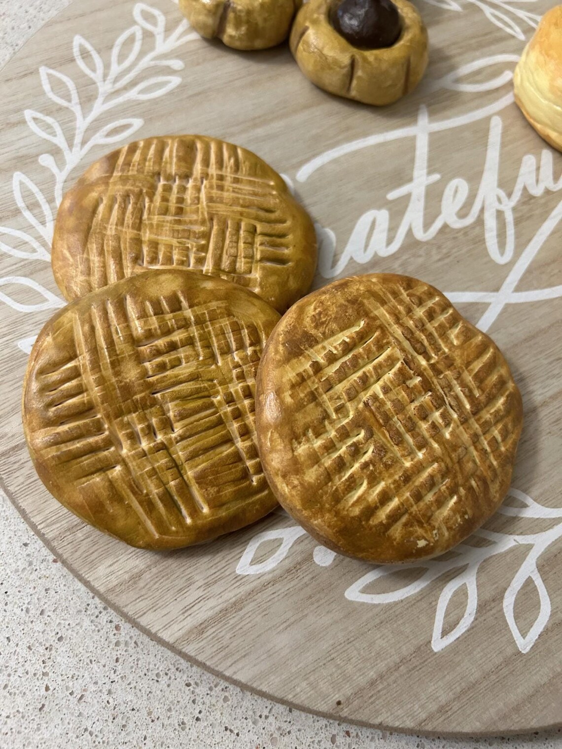 Faux Cookies, Peanut Butter Cookies, Kitchen Food Decor, Peanut Butter ...