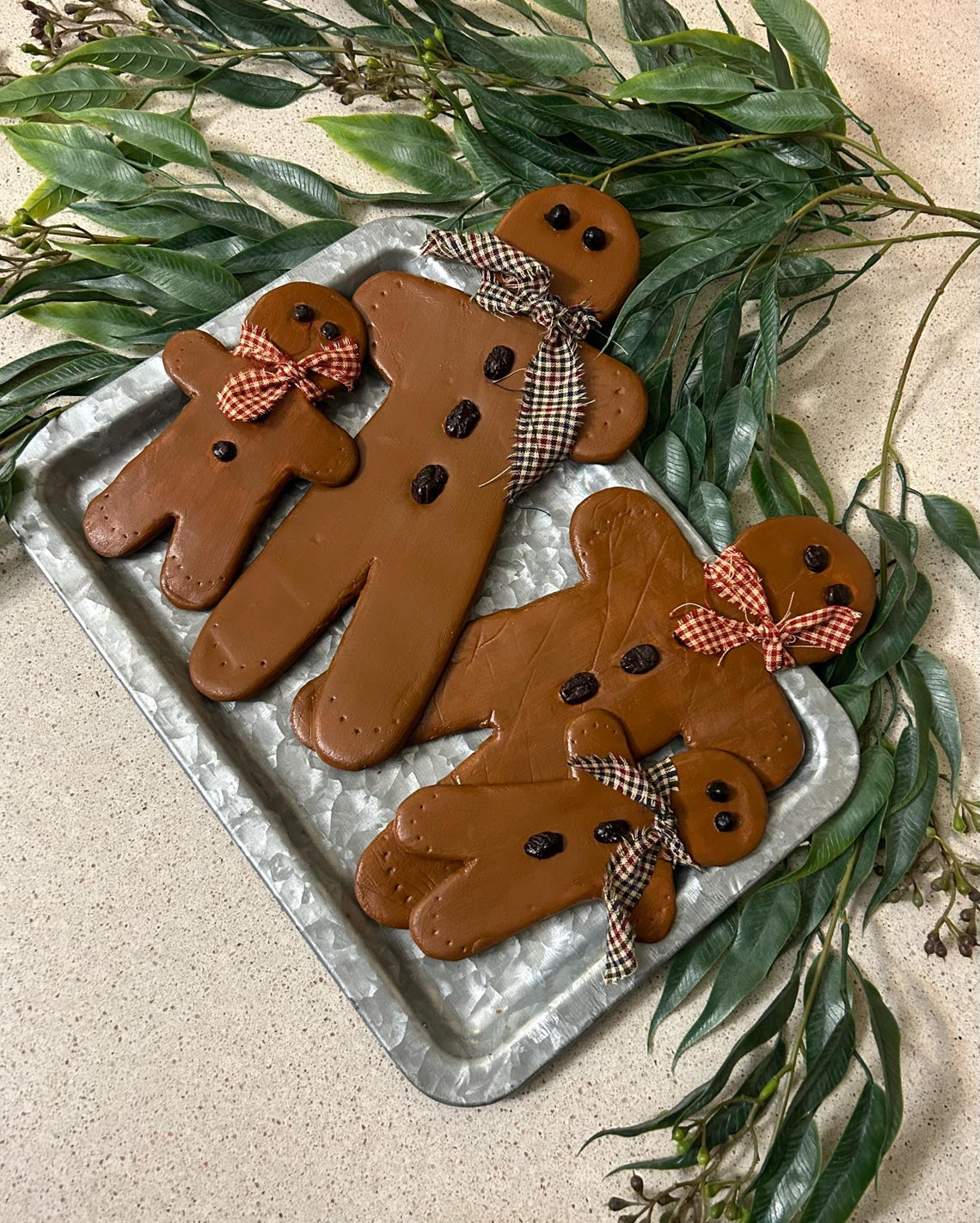 Primitive Gingerbread Men Set, Farmhouse Gingerbread Man Decor ...