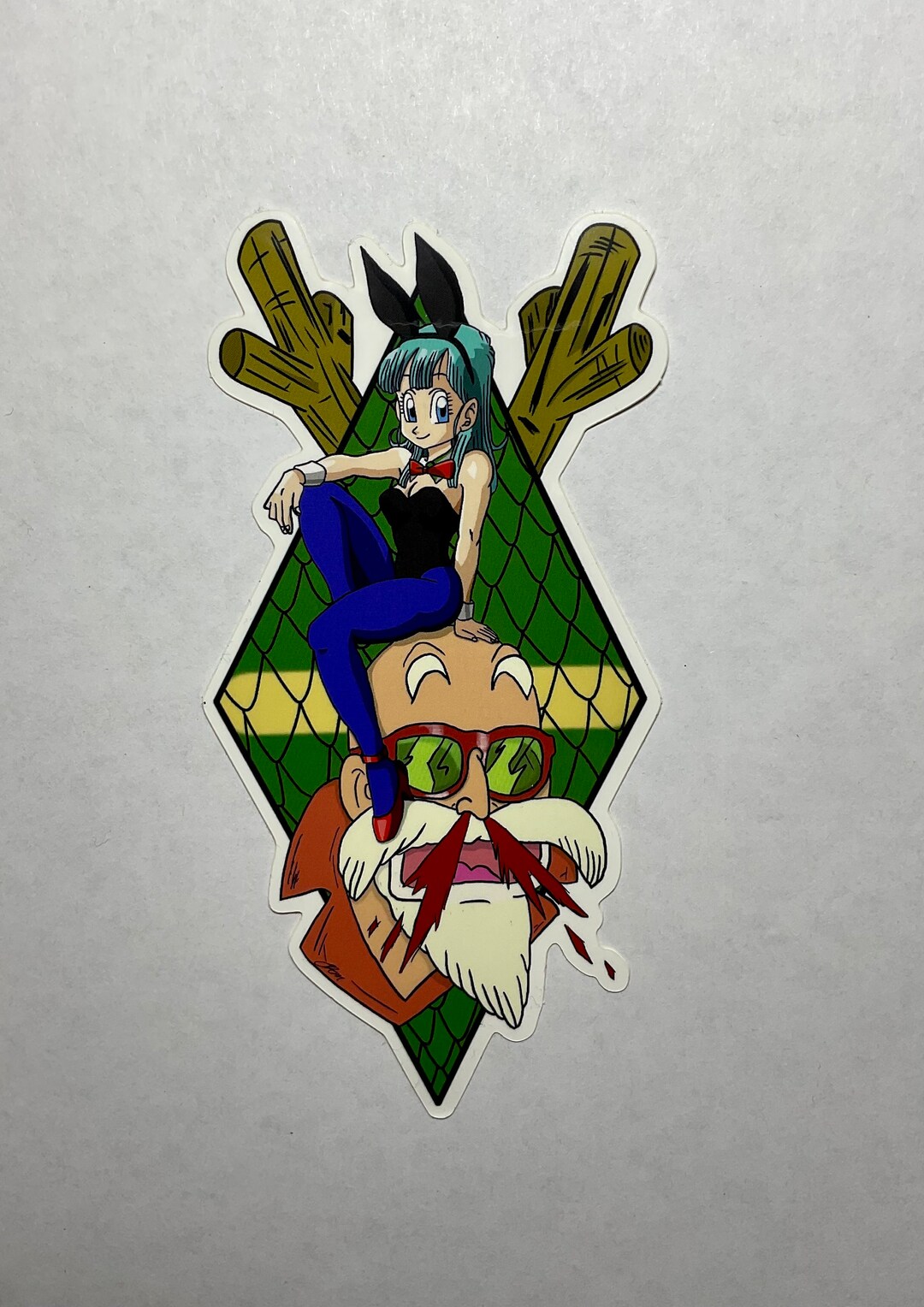 Bulma, Bulma Bunny, Master Roshi, Shenlong, Dragon Ball Z DBZ Anime ...