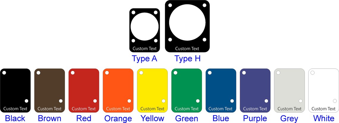 Custom Engraved Labels for Panel Connectors text Below Connectors - Etsy