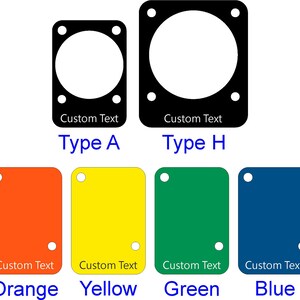 Custom Engraved Labels for Panel Connectors text Below Connectors - Etsy